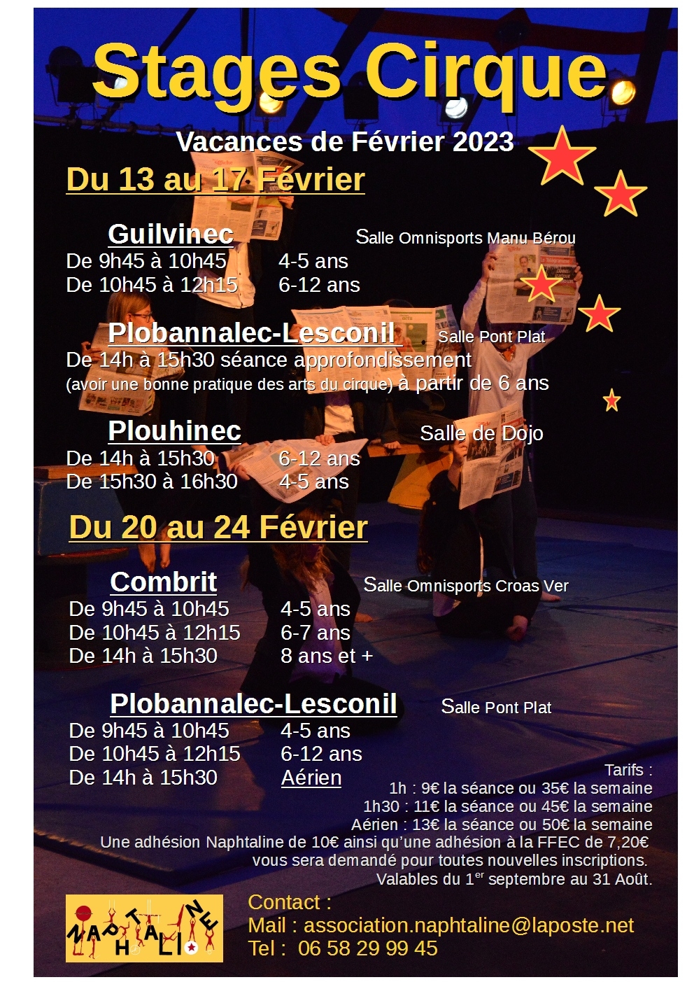 NAPHTALINE : STAGE DE CIRQUE